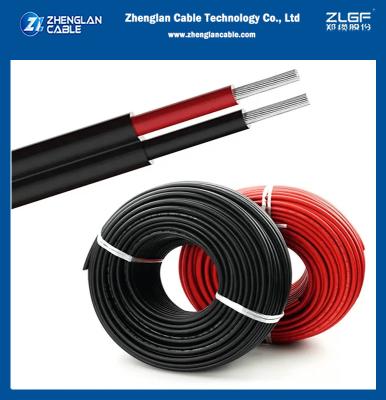 China XLPO Insulation PV Solar Cable RED Black 6mm2 Wire 10 AWG for sale