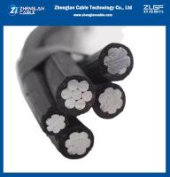 Quality 0.6/1kV Aerial Bundle Cable (ABC cable) AAC/XLPE+AAAC/XLPE 4x70+25mm2 NFC 33-209 for sale