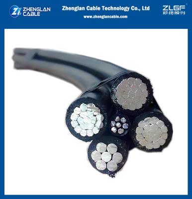 China LV Aerial Bundled Conductor (ABC) Cables  4x95+25mm2 Aluminum twist cable BS 7870 for sale