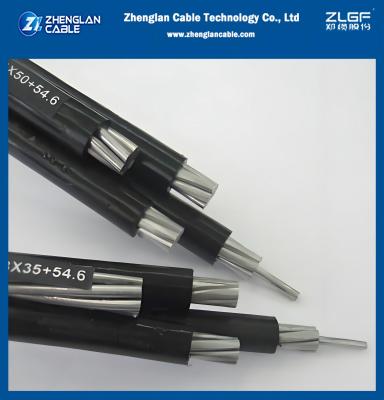 China French Standard Bt aé Rien ABC Cable 3x50+54.6mm2 NFC 33-209 AAC+XLPE/AAAC+XLPE for sale