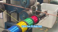 Multicore XLPE insulated cable's core identification
