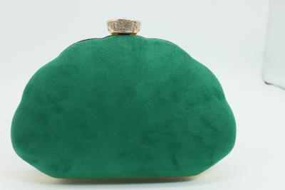 Cina Borsa verde di sera di modo, borsa di frizione della cena Diamond Inlaid 21cm×14.5cm in vendita