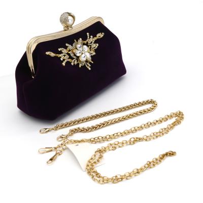 Cina Nozze di Flora Diamond Black Evening Clutches For 23cm×9cm×16cm in vendita