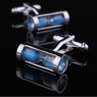 Cina OEM della clessidra di Diamond Cufflinks Inlaid In Small degli uomini materiali della lega in vendita