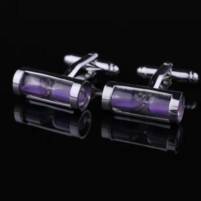 Cina OEM della clessidra di Diamond Cufflinks Inlaid In Small degli uomini materiali della lega in vendita