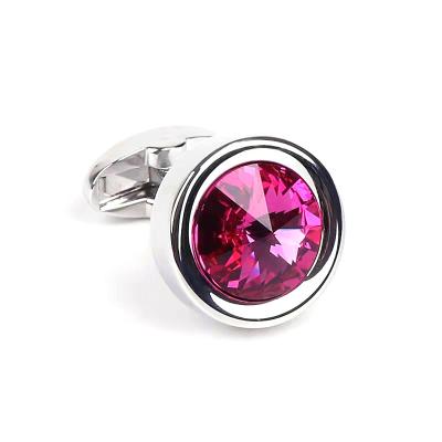 Cina Dimensione circolare del materiale 16mm della lega dei gemelli della camicia di S di Cat Eye Diamond Men ' in vendita