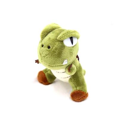 Cina Materiale a catena chiave della peluche della bambola del dinosauro con verde 10cm del cotone in vendita