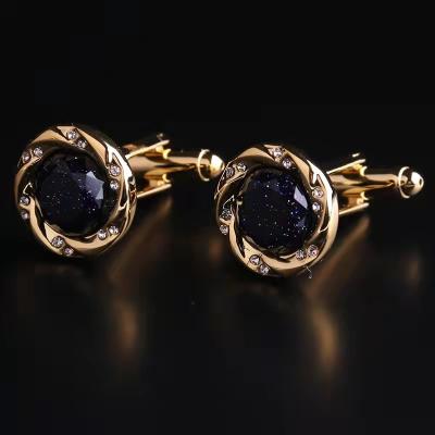 Cina Stella Crystal Mens Diamond Cufflinks Alloy che placca colore per la dimensione della camicia 15mm in vendita