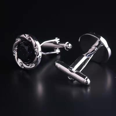 Cina Stella Crystal Mens Diamond Cufflinks Alloy che placca colore per la dimensione della camicia 15mm in vendita