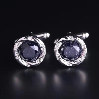 Cina Stella Crystal Mens Diamond Cufflinks Alloy che placca colore per la dimensione della camicia 15mm in vendita