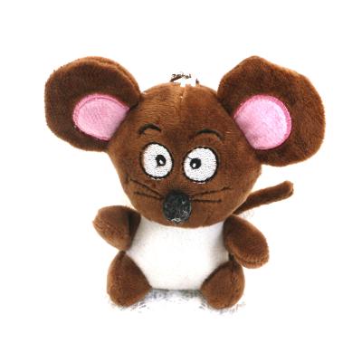 Cina OEM materiale a catena chiave del grande dell'orecchio della bambola del cotone di materiale da otturazione di Marrone di Miqi del topo panno della peluche in vendita