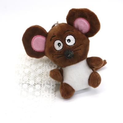Cina OEM materiale a catena chiave del grande dell'orecchio della bambola del cotone di materiale da otturazione di Marrone di Miqi del topo panno della peluche in vendita