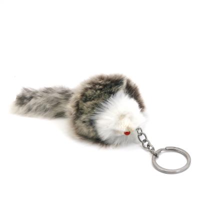 China Witte Legerings Leuke Doll de vormoem van Sleutelringsgray frisco furry mouse Te koop