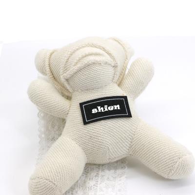 Cina Catena chiave del cotone bianco, dimensione sveglia della Catena chiave 11.5cm×6.5cm dell'orso in vendita