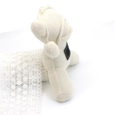 Cina Catena chiave del cotone bianco, dimensione sveglia della Catena chiave 11.5cm×6.5cm dell'orso in vendita