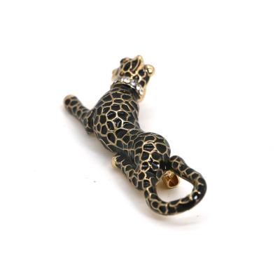 Cina ODM dell'OEM materiale di rame di dimensione di Pin With Diamond 5.5cm della fibula del leopardo in vendita