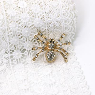Cina La fibula materiale Pin Gold Spider Shape For di modo della lega copre 2.5cm×3cm in vendita