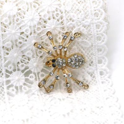 Cina La fibula materiale Pin Gold Spider Shape For di modo della lega copre 2.5cm×3cm in vendita