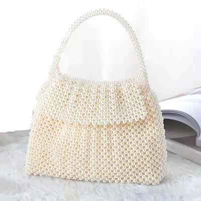 Cina Colore bianco 22.5cm×10.5cm×26.5cm delle borse di mano della perla della cena per le signore in vendita
