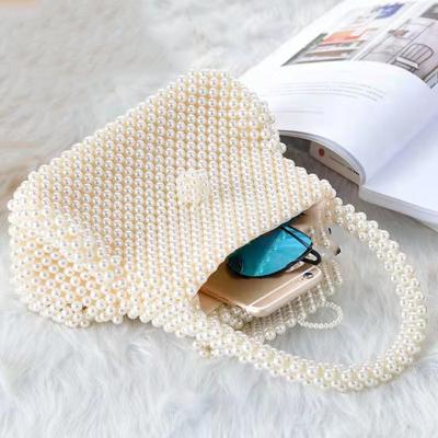 Cina Colore bianco 22.5cm×10.5cm×26.5cm delle borse di mano della perla della cena per le signore in vendita