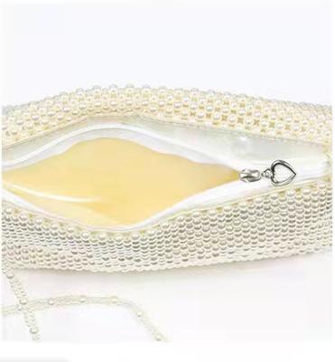 Cina 22cmx15cm White Pearl Hand Bags Tassel Straddle Shoulder With 54Cm Strap in vendita