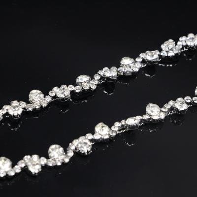 Cina Crystal Diamond Chain decorativo, ODM dell'argento 5MM della collana del cristallo di rocca in vendita