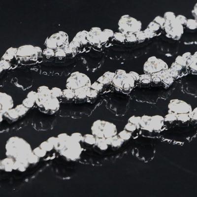 Cina Crystal Diamond Chain decorativo, ODM dell'argento 5MM della collana del cristallo di rocca in vendita