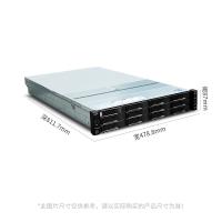 China end 2U 2-socket Rack Mount Server with 2.1GHz Processor Main Frequency and Private Mold for sale