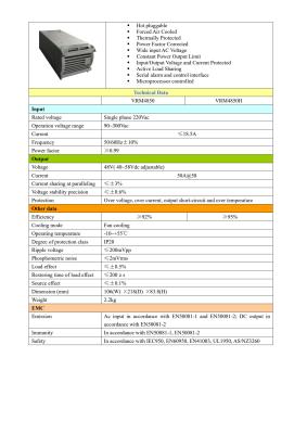 Chine Système d'alimentation DC48v avec module rectificateur télécom 30A et alimentation commutée à vendre