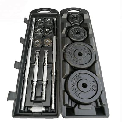 China Universal Safe Cast Iron Dumbbell Set 50KG Barbell Dumbbell Set OEM for sale