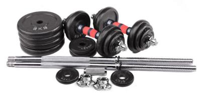 China Universal Safe Cast Iron Dumbbell Set 50KG Barbell Dumbbell Set OEM for sale