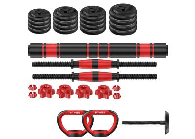 Cina Configurazione diversa Red Cement Dumbbell Barbebll Set per l'esercizio domestico in vendita