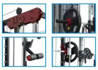 China Gym equipment Multi Functional smith machine with weight stack Cable Crossover for sale