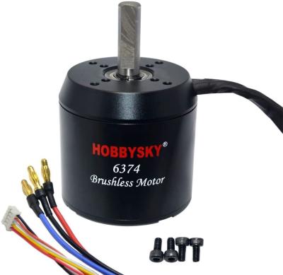 China Hobbysky HS6374 BLDC Brushless Motor Hall Sensor 170-330KV 4080-7920 RPM 90% Efficiency DIY Electric Bike/Surfboard/Longboard for sale