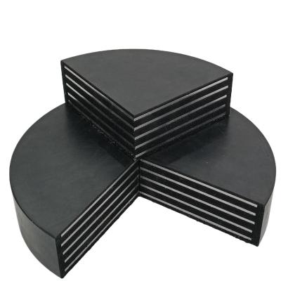 China Construction Elastomeric Rubber Bearing Laminated Bridge Supporting Pads for sale