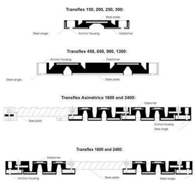 China Steel Inserted Rubber Bridge Expansion Joint Transflex Elastomeric Joint for sale