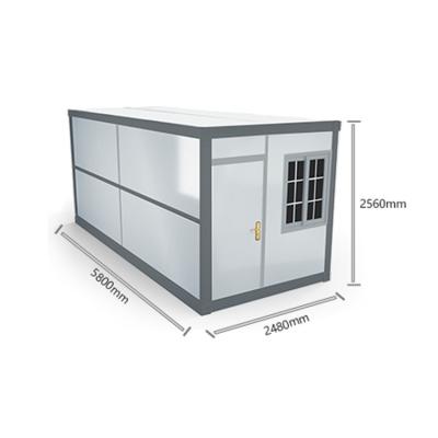 China Fast Assembly China Portable Collapsible Buildings 20FT Prefab Folding Container Homes for sale