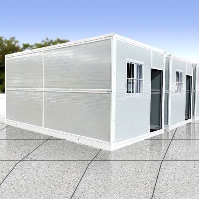 China Fast Assembly Low Cost Modular Prefab Office Folding Container Homes 20ft Portable Foldable House for sale
