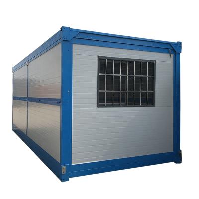 China Prefab Modular Folding Collapsible Foldable Tiny Container 20ft Quick Assembly Quick Build Container House Camping Container Office Portable for sale