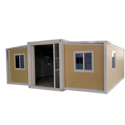 China Extended Quick Assembly Collapsible Prefab Container Homes / 40ft Folding Living Container House / Expandable Cabin Container for sale