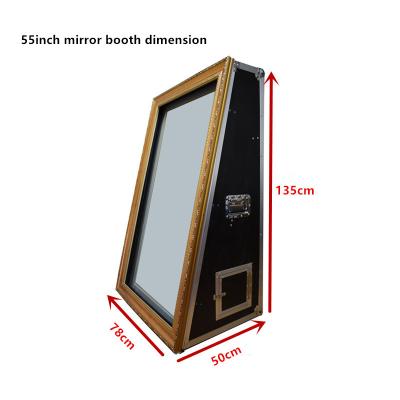 Cina Prezzo magico portatile della cabina della foto dello specchio di ultimo del touch screen della foto della cabina caso di volo in vendita