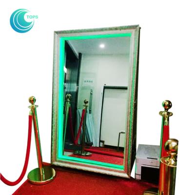 Cina Cabina portatile principale a 55 pollici della foto dello specchio di Selfie con il touch screen 10-Point in vendita