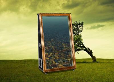 Cina Contesto di pubblicità del touch screen della cabina della foto dello specchio di spettacolo di certificazione del CE in vendita