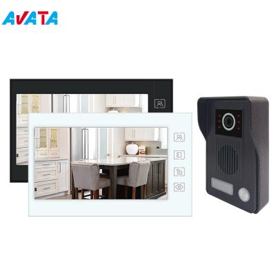 China 7 Inch Smart Home Video Door Phone Intercom System and Release with Ui Menu and Picture Memory for sale