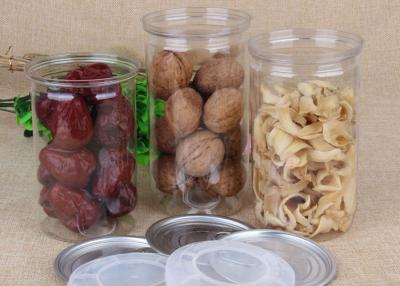 Cina Scatola metallica di plastica dell'ANIMALE DOMESTICO ermetico di imballaggio per alimenti con la copertura di plastica del chiaro PE in vendita