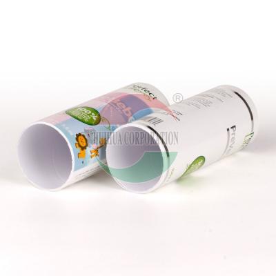 China Baby Powder Paper Cans Packaging Tube With Shaker 100g 3.5oz Customized Logo for sale