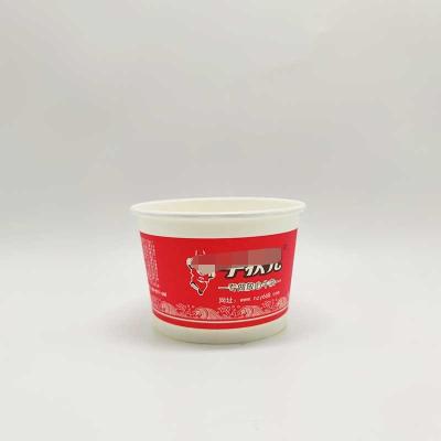 China Disposable Food Packing Container Salad Kraft Paper Bowl Custom Logo Printing for sale