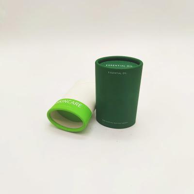 China Custom 2oz Oval Deodorant Stick Container White Cardboard Push Up Paper Tube for sale