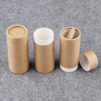China Cosmetic Deodorant Packaging Tube Lipstick Paper Cans Packaging For Lip Balm for sale
