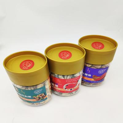 Cina Barattolo in plastica trasparente ermetico da 400 ml, impilabile, colore personalizzato, in PET, per anacardi in vendita